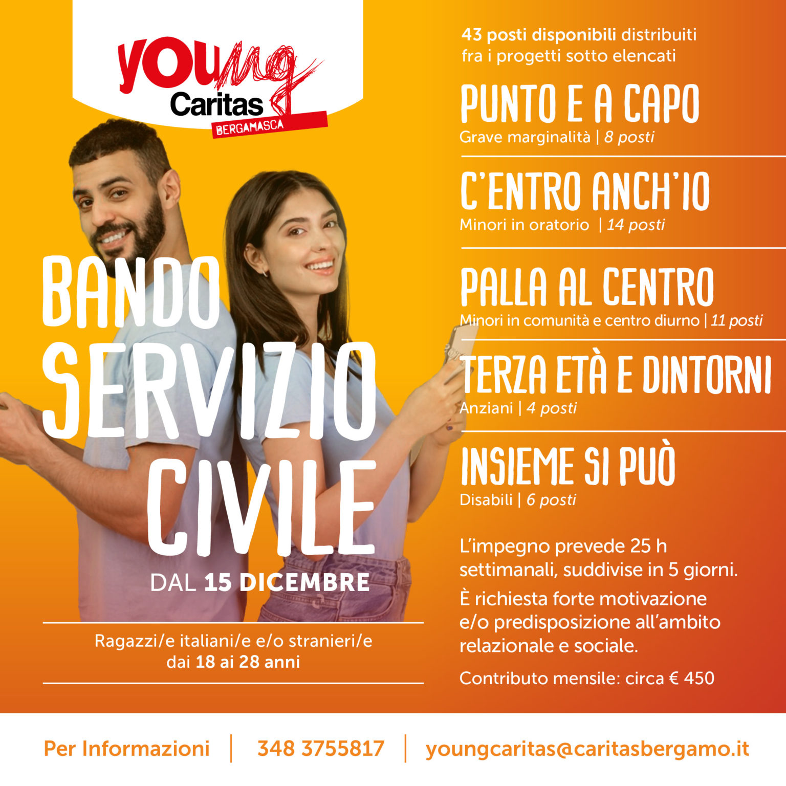 Servizio Civile Universale - Caritas Bergamo